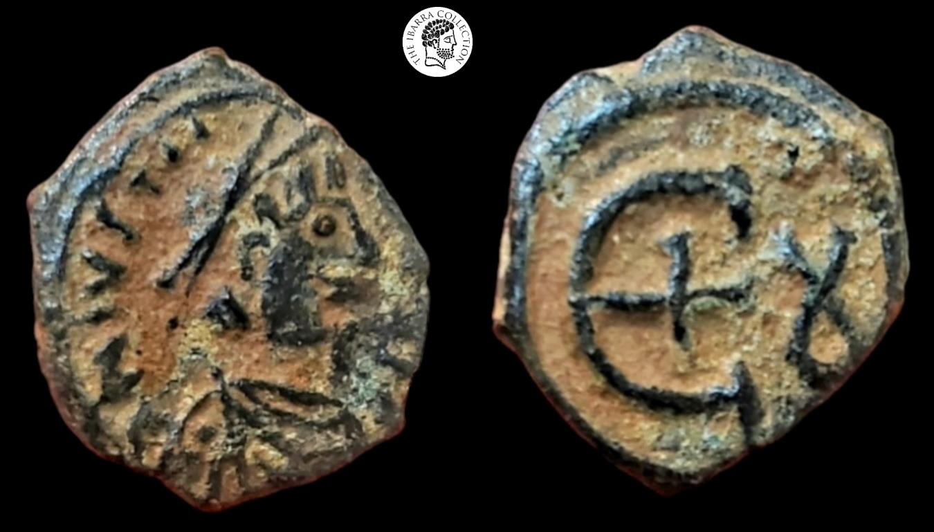 Justinian I. Æ 5 Nummi. Antioch, 561-565 AD. Very Fine. | Byzantine Coins