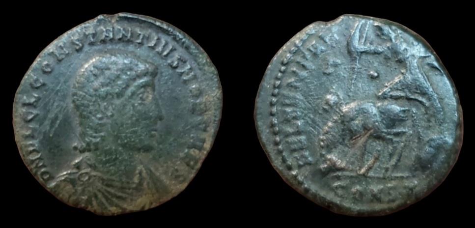Constantius Gallus. AE Centenionalis, Constantinople mint. off. 3 ...
