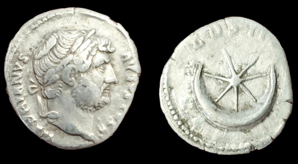 Hadrian 117 - 138 AD. AR Denarius. Rome mint. Very Fine. Very nice ...