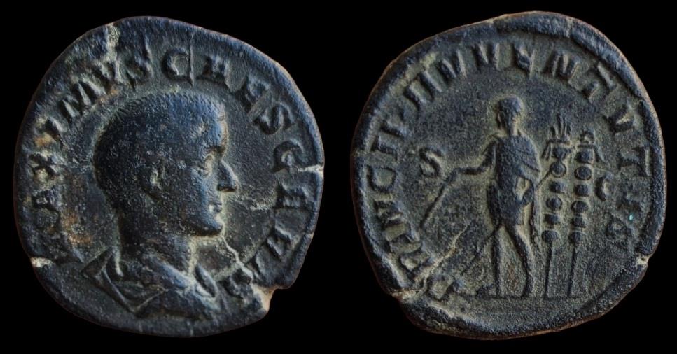 Maximus, as Caesar, Æ Sestertius. Rome mint, AD 236. | Roman Imperial Coins