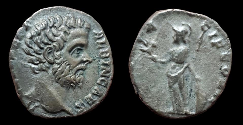 Clodius Albinus, as Caesar, AR Denarius. Rome mint. 195-197 AD. aEF ...