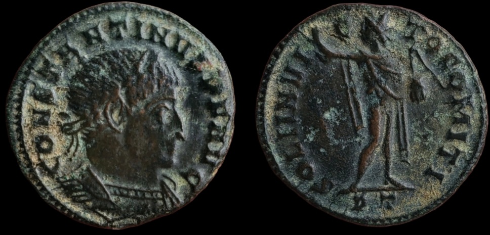 Constantine I the Great. 307-337 AD. Ticinum mint. AE Follis. SOLI ...