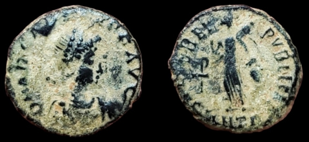 Arcadius. AE4 383-392 AD. Antioch mint. off. 3. Very Fine. | Roman ...