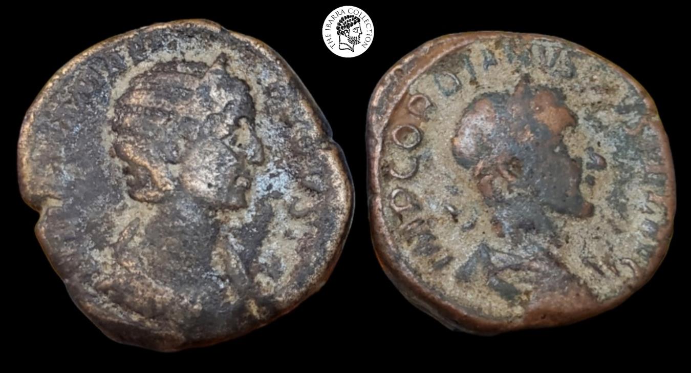 Lot of 2 Roman Imperial Ancient AE Coins. Fine Condition. Check it out!