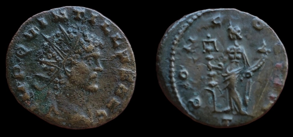 Quintillus AE Antoninianus. Milan mint. 270 AD. Very Fine & Beautiful ...