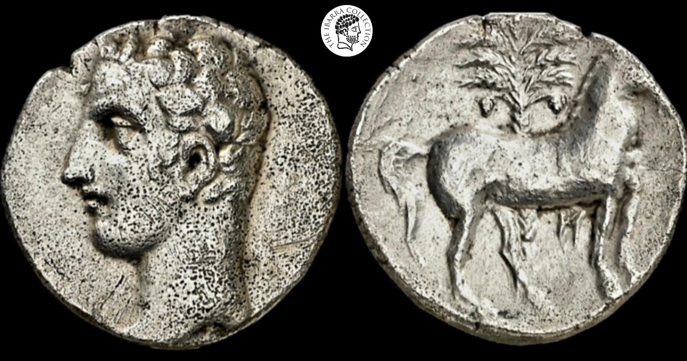 North Africa, Carthage AR Shekel. Carthaginian occupation of Spain ...