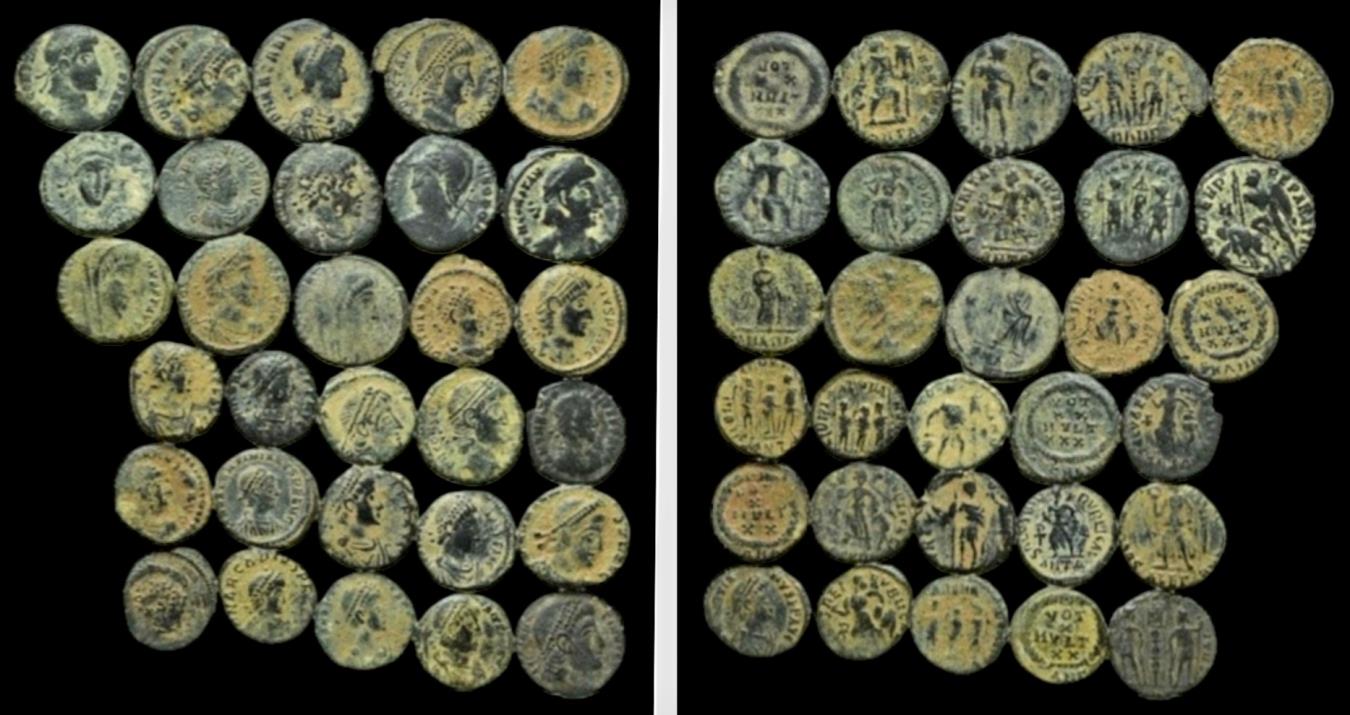 Lot of 30 Late Roman Coins. Sold as is. | Lots & Collections