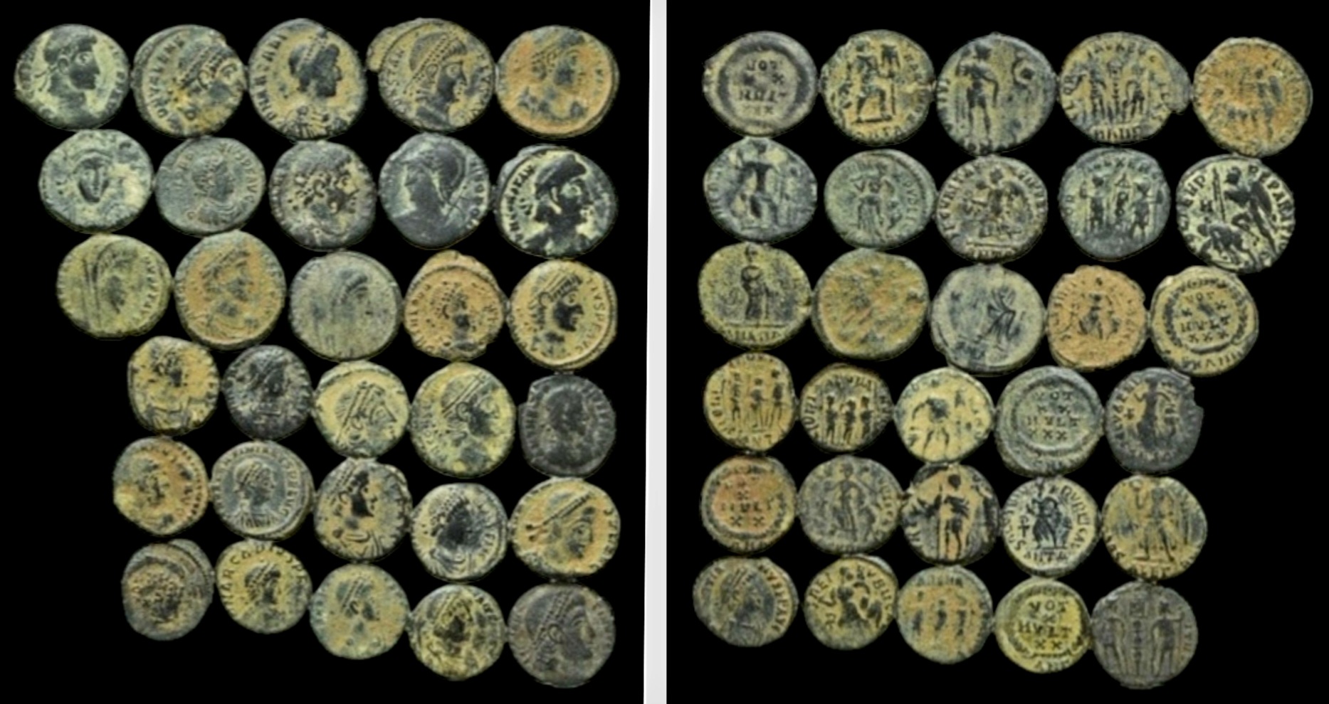 Lot of 30 Late Roman Coins. Sold as is. | Lots & Collections