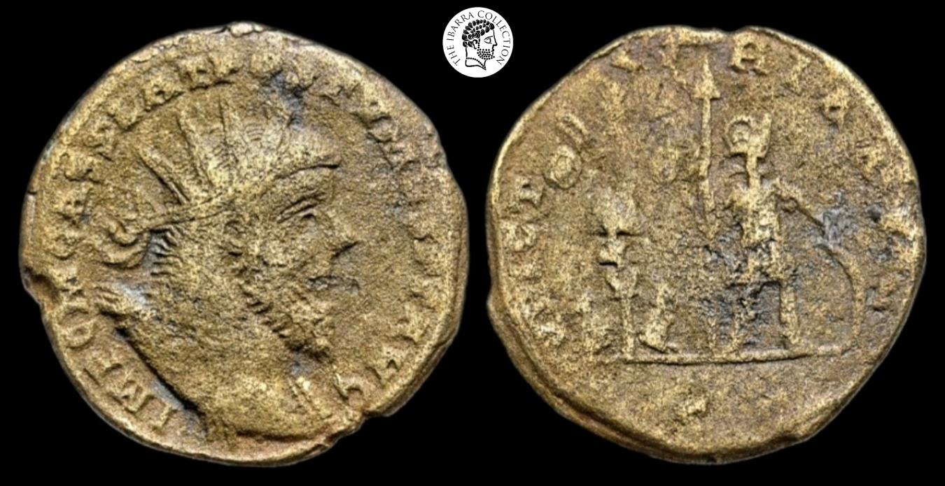 Postumus Æ Dupondius. Lugdunum, AD 260-269. Very Fine; harshly cleaned ...