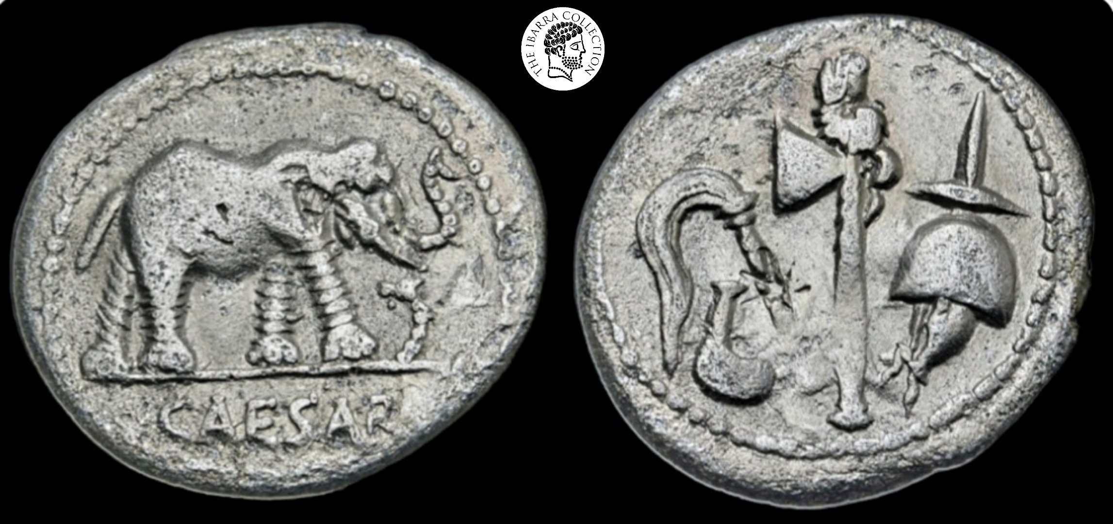 Julius Caesar AR Denarius. Military mint travelling with Caesar, 49-48 ...