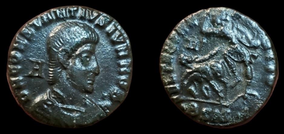 Constantius Gallus. AE2, Siscia struck 351-354 AD. Very Fine.