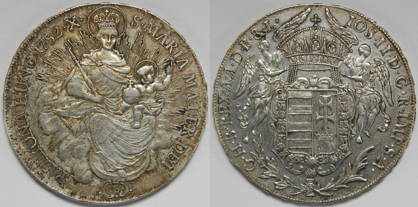 Hungary Joseph II AR Thaler 1782 B (Körmöcbánya/Kremnitz) | European Coins