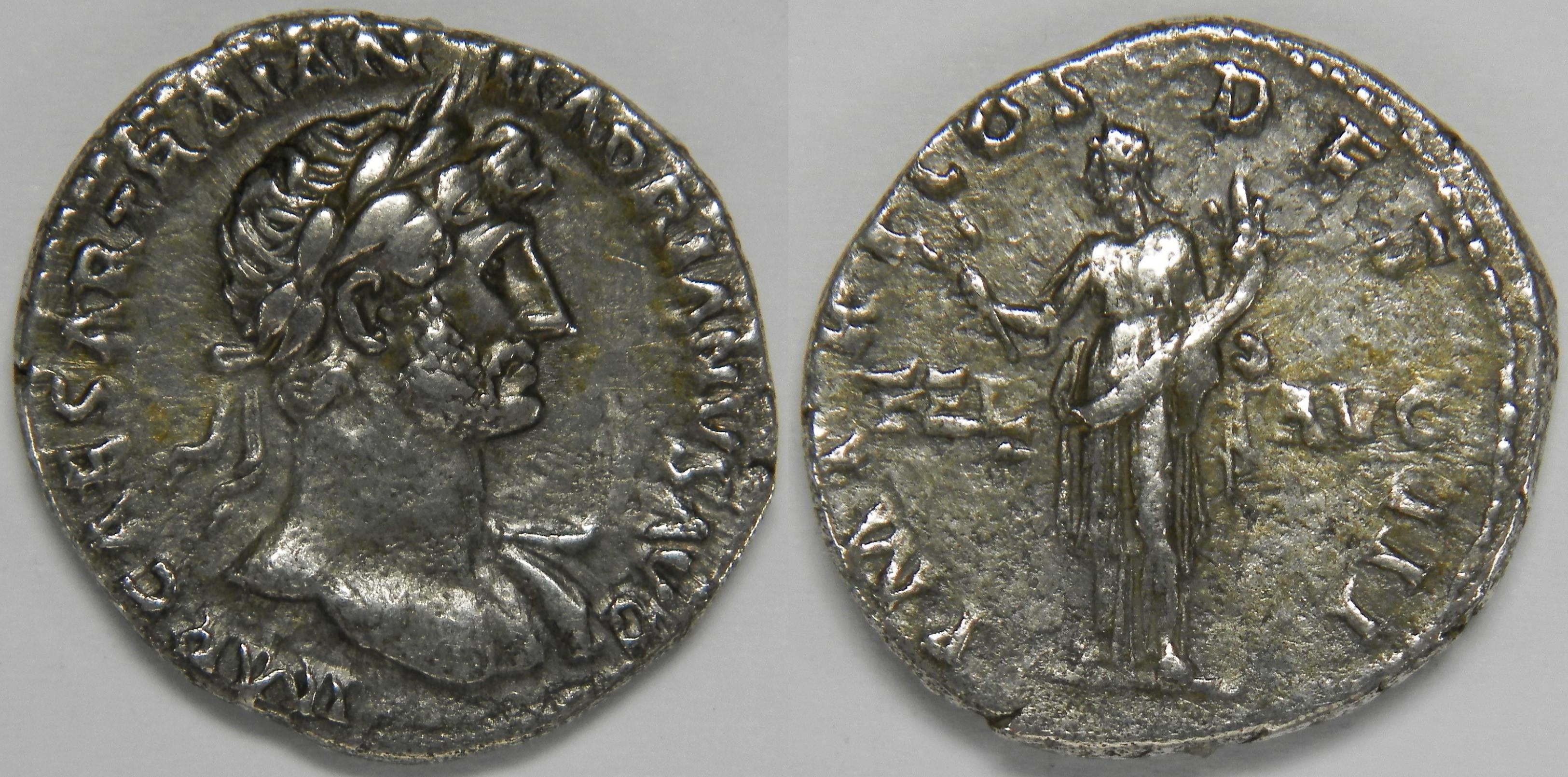 Roman Empire Hadrian AR Denarius (Rome, AD 118) | Roman Imperial Coins