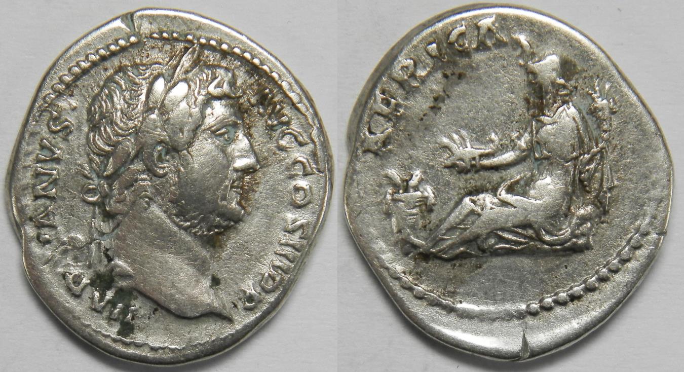 Roman Empire Hadrian AR Denarius (Rome, AD 130-133) | Roman Imperial Coins