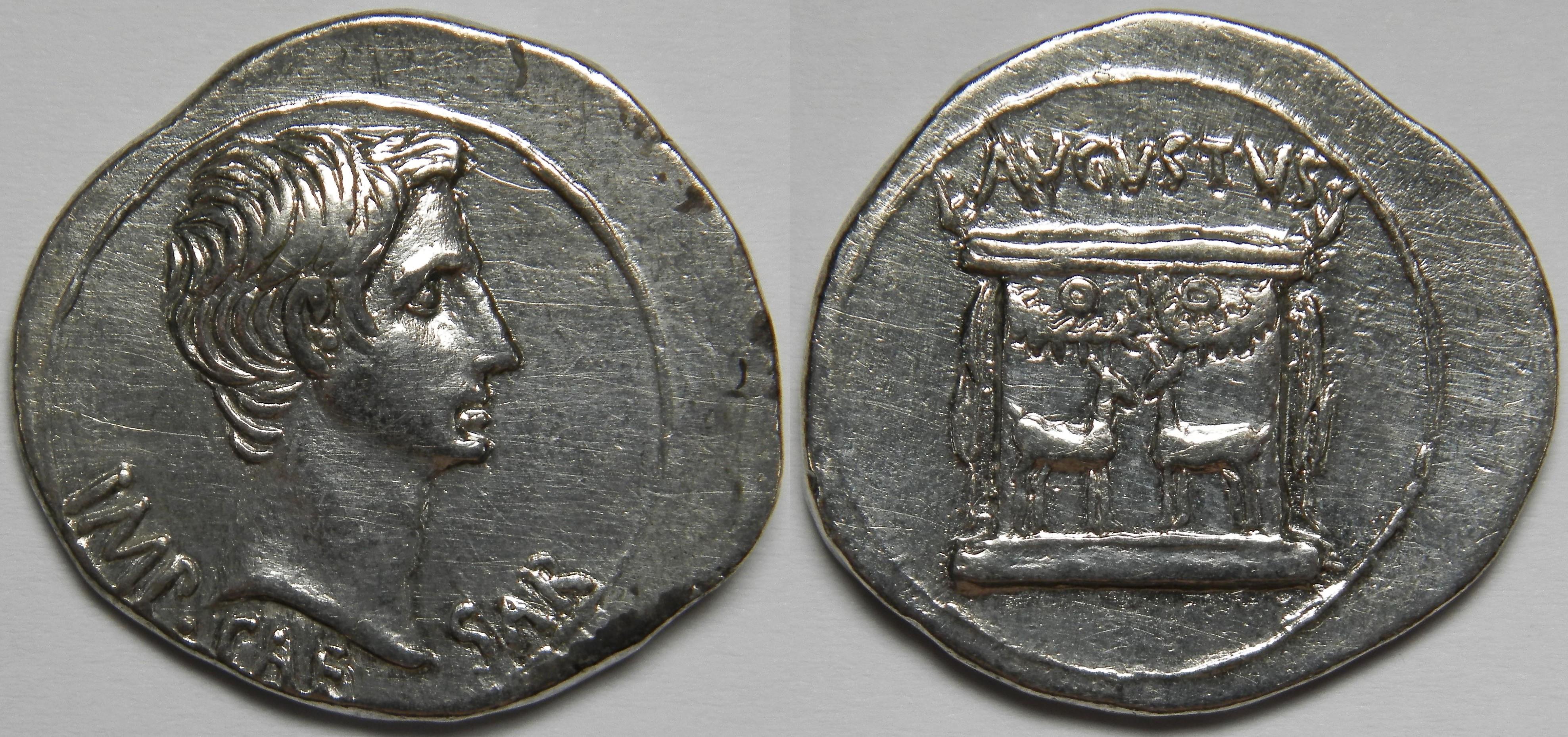 Roman Empire Augustus AR Cistophorus (Ephesus, 24-20 BC) | Roman ...