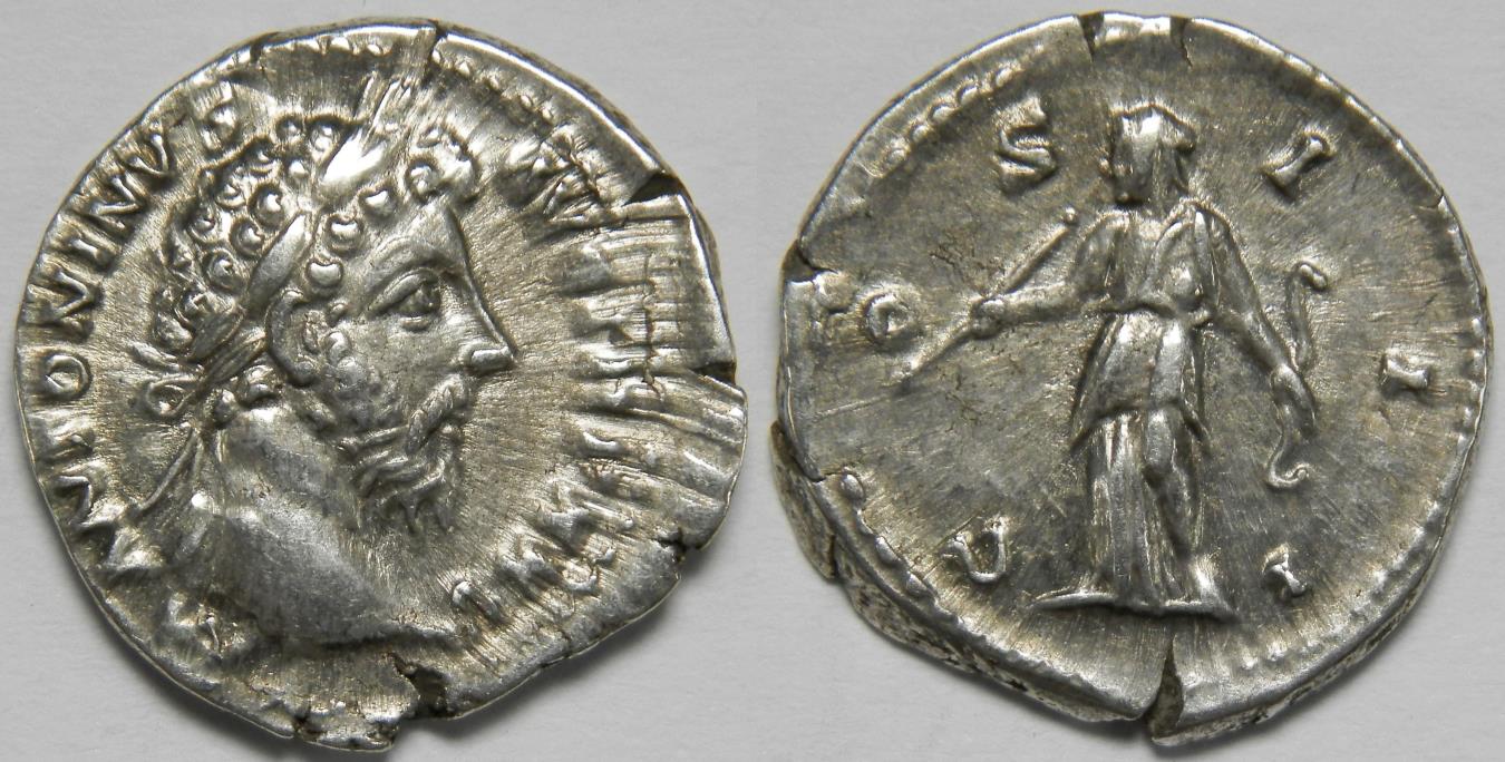 Roman Empire Marcus Aurelius AR Denarius (Rome, AD 170) | Roman ...