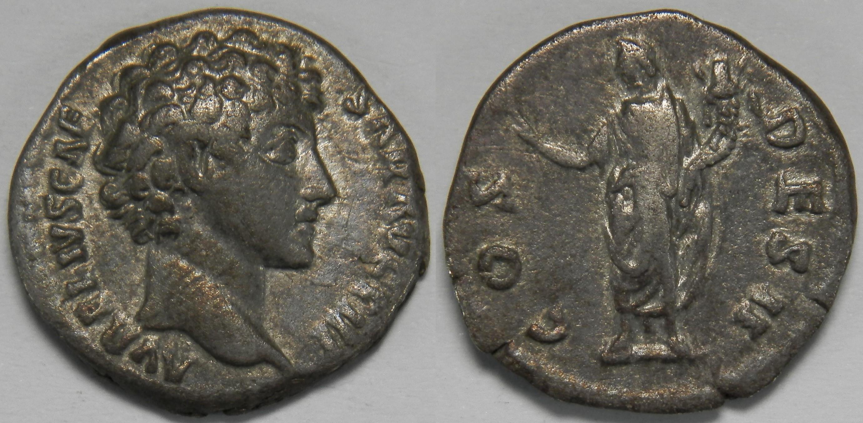 Roman Empire Marcus Aurelius as Caesar AR Denarius (Rome, AD 144)