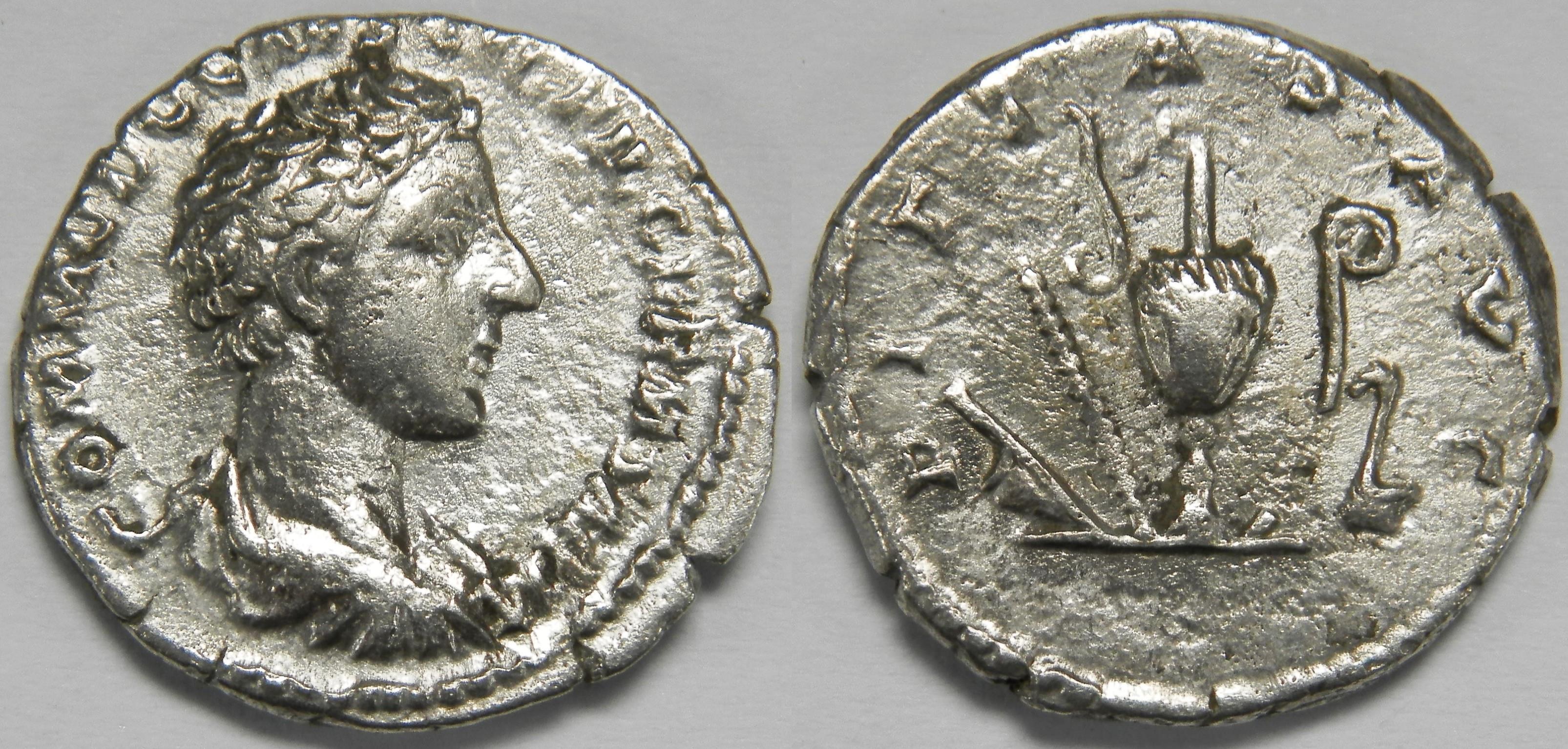 Roman Empire Commodus as Caesar AR Denarius (Rome, AD 175-176)