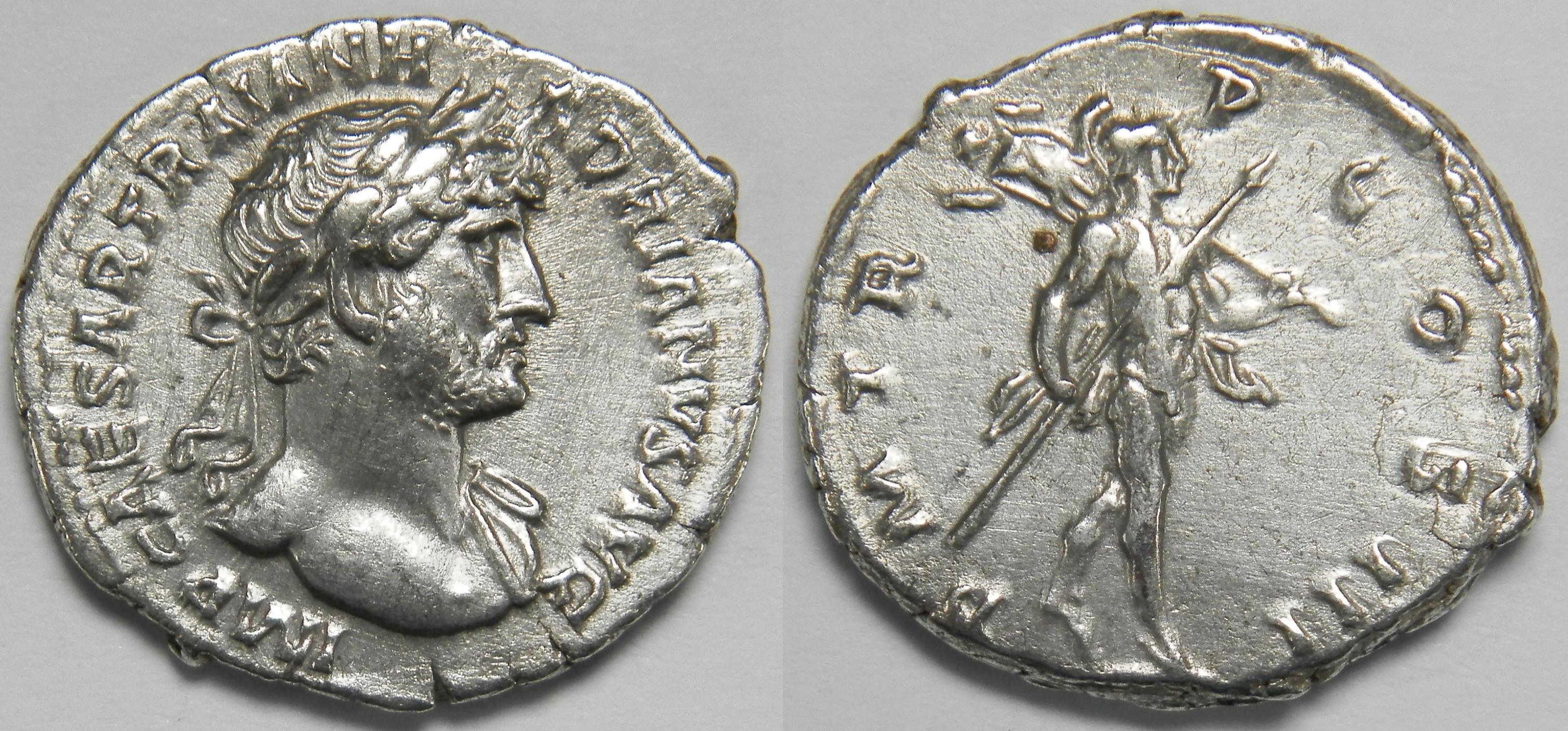 Roman Empire Hadrian AR Denarius (Rome, AD 120-121) | Roman Imperial Coins