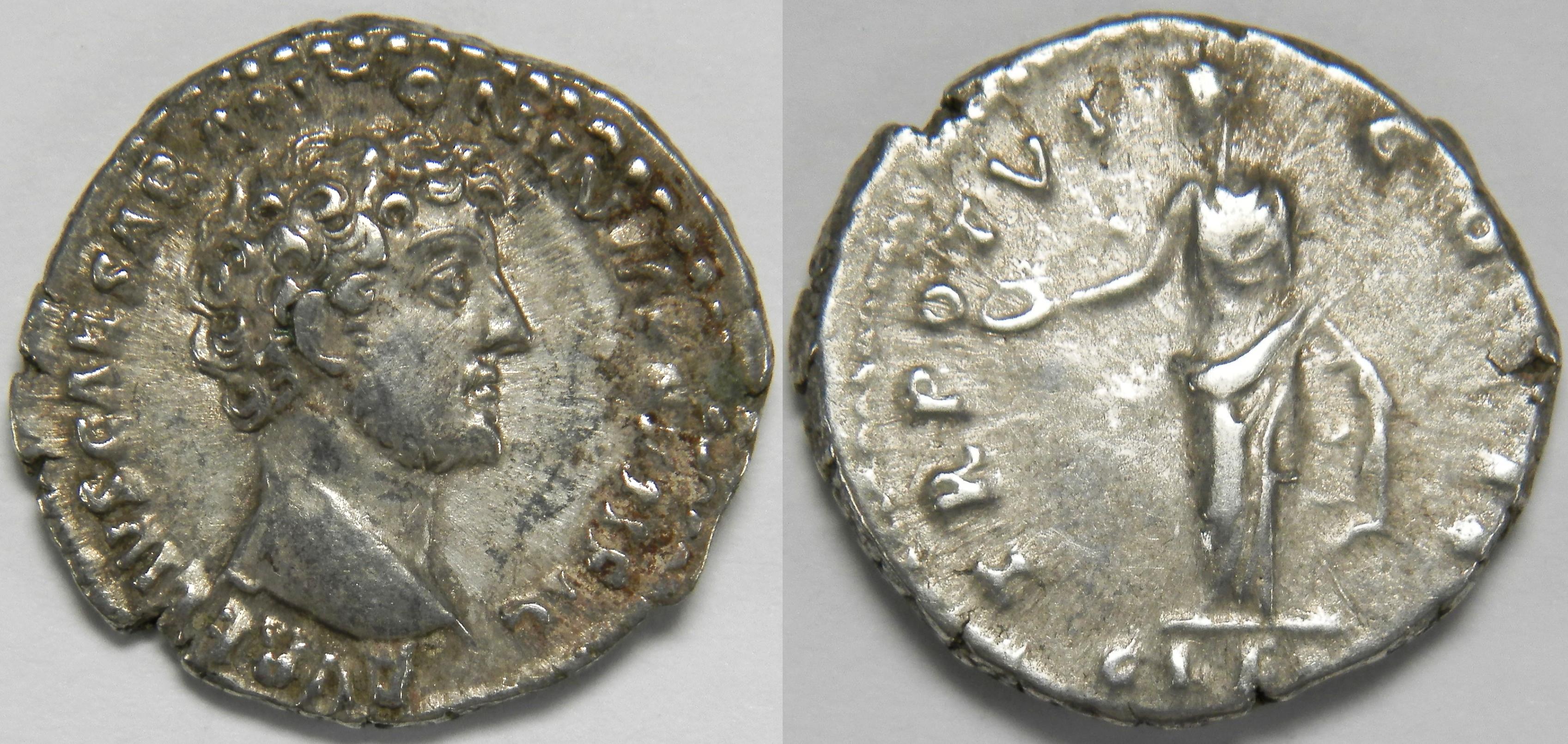 Roman Empire Marcus Aurelius as Caesar AR Denarius (Rome, AD 151-152)
