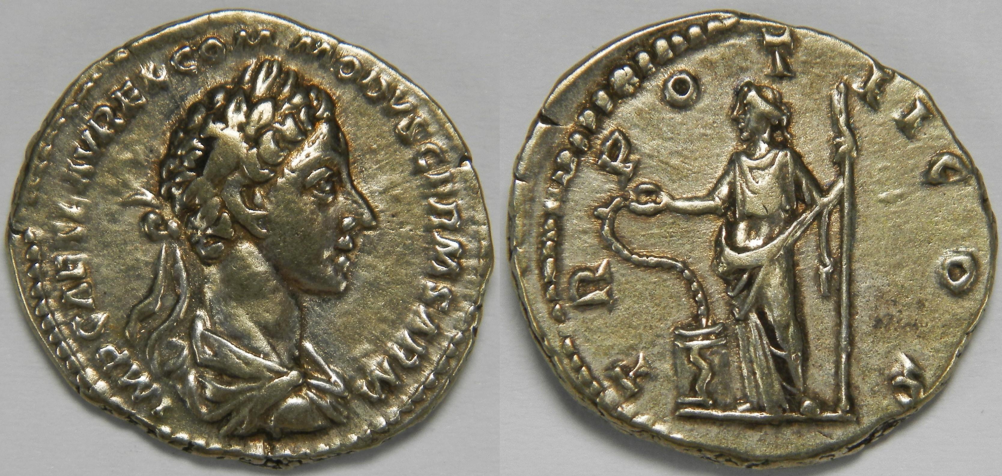 Roman Empire Commodus as Caesar AR Denarius (Rome, AD 177) | Roman ...