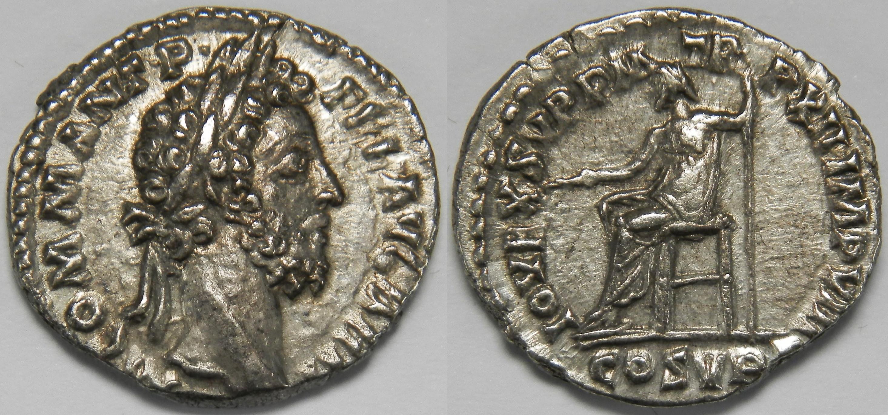 Roman Empire Commodus AR Denarius (Rome, AD 187) | Roman Imperial Coins