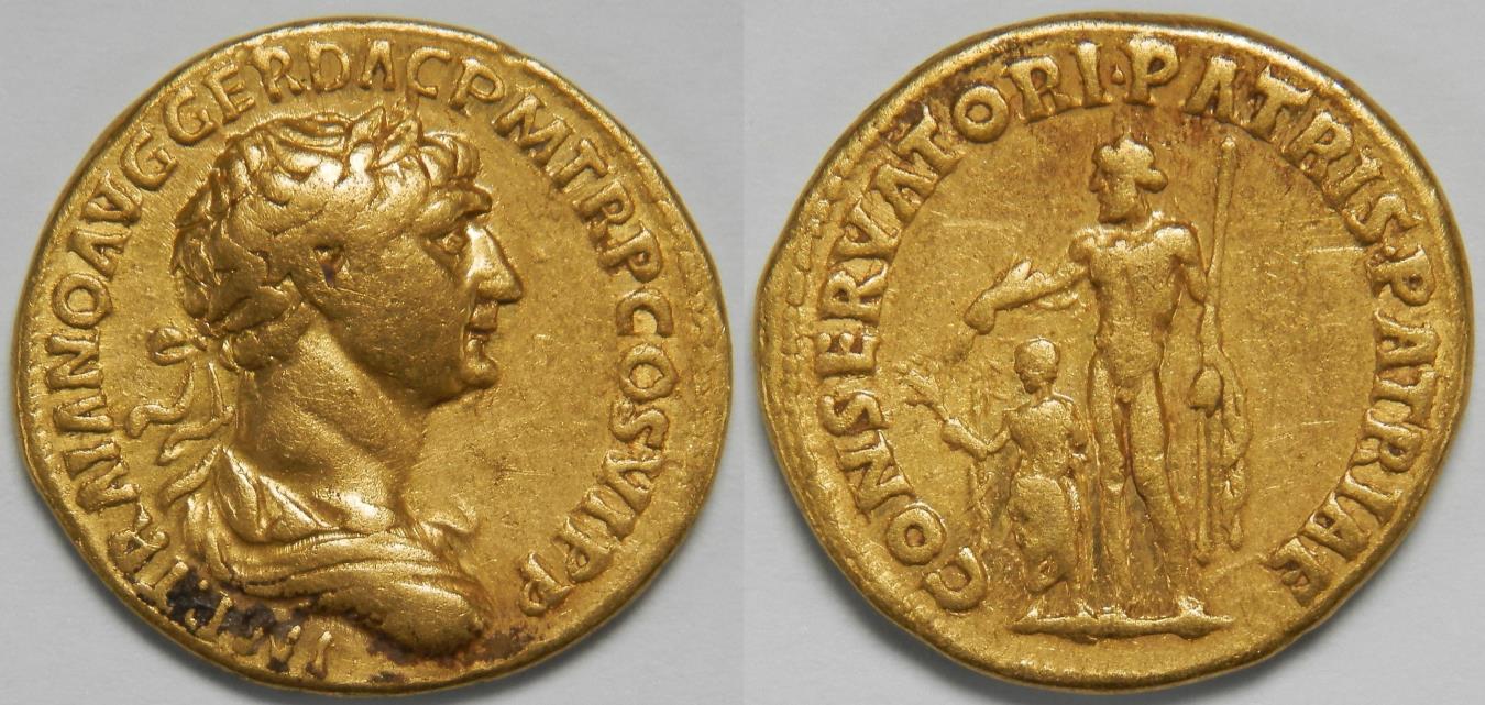 Roman Empire Trajan AV Aureus (Rome, AD 113-114) | Roman Imperial Coins