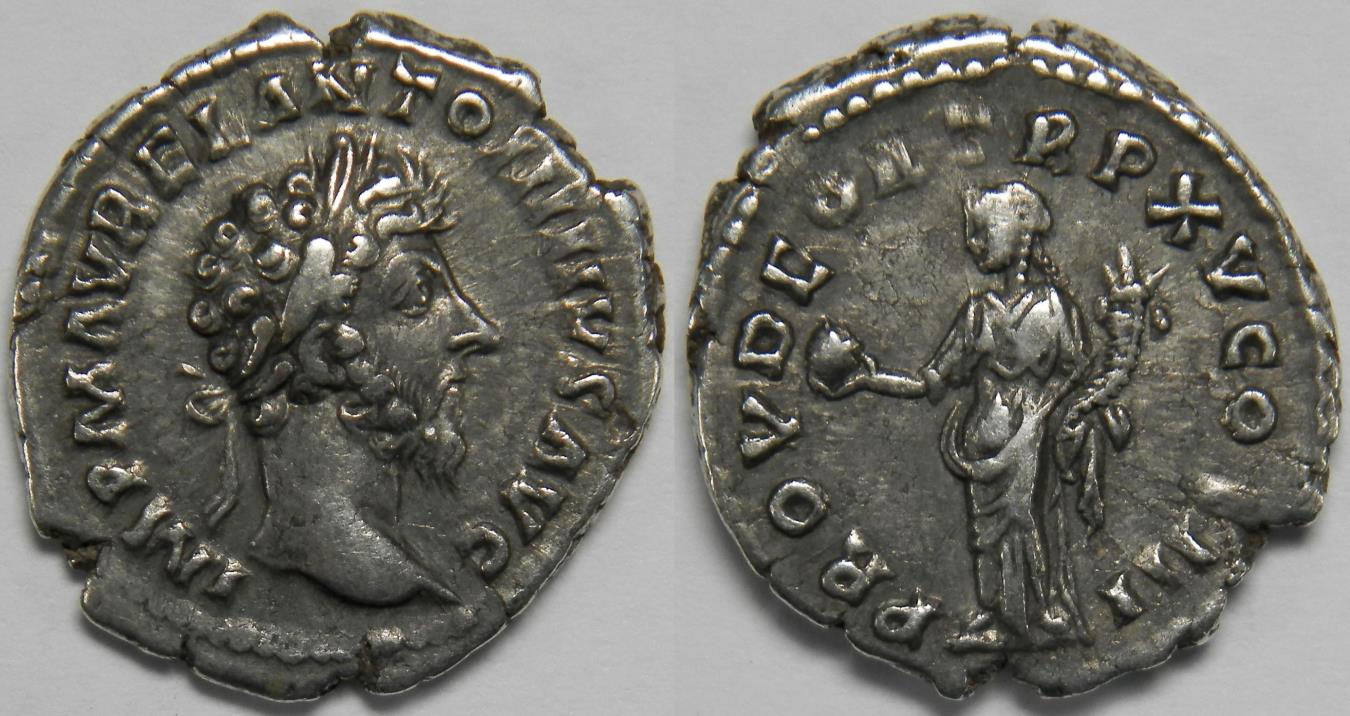 Roman Empire Marcus Aurelius AR Denarius (Rome, AD 161) | Roman ...