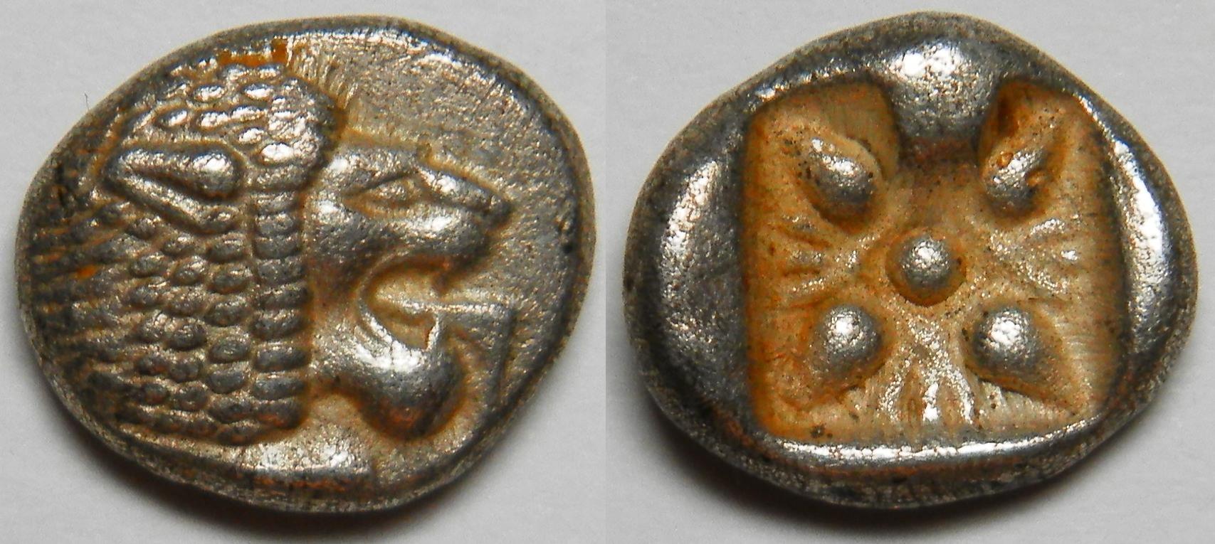 Ionia Miletos AR Diobol late sixth-early fifth centuries BC | Greek Coins