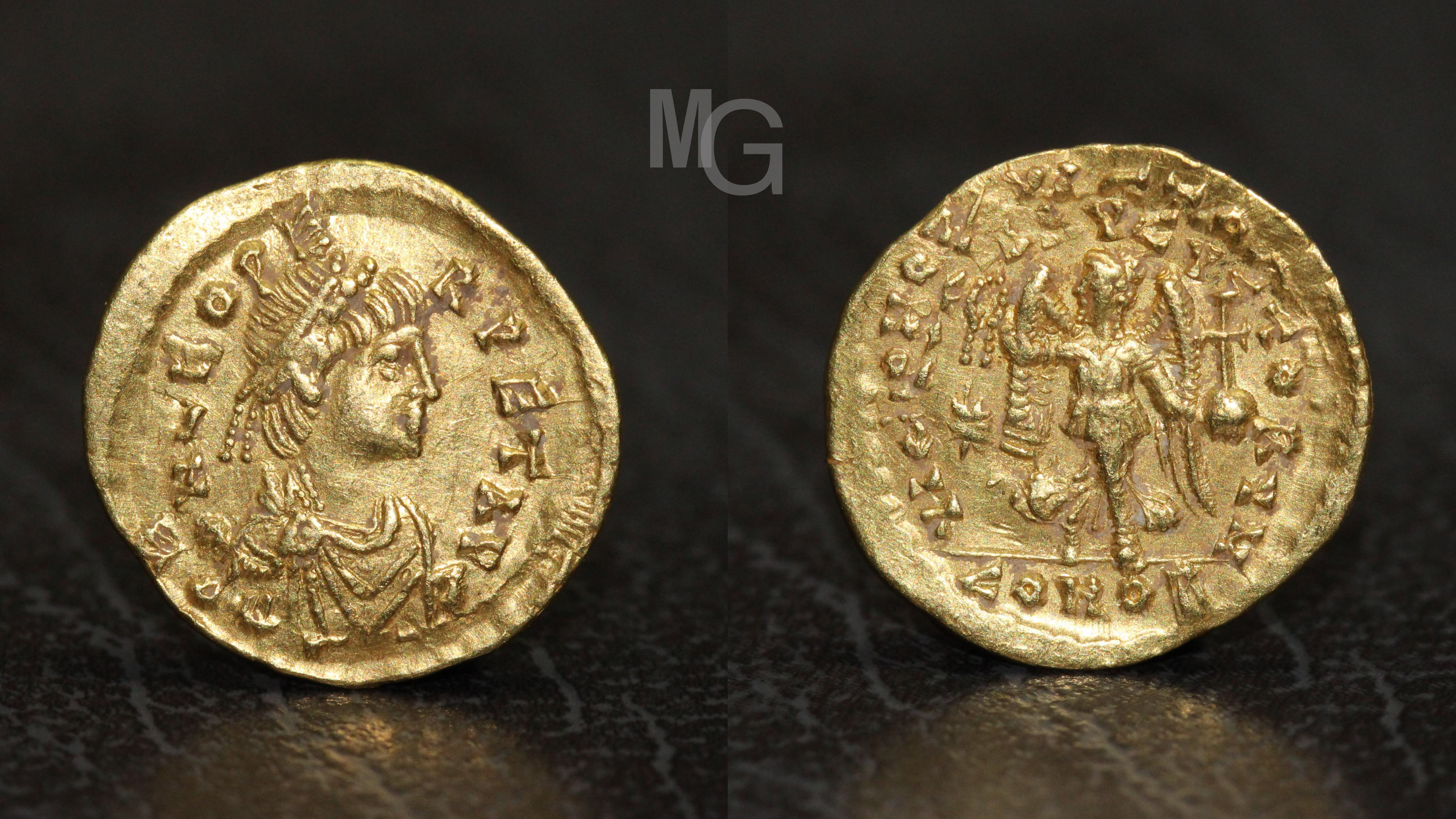 Roman Empire. Leo I. AD 457-474. AV Tremissis. Constantinople mint.