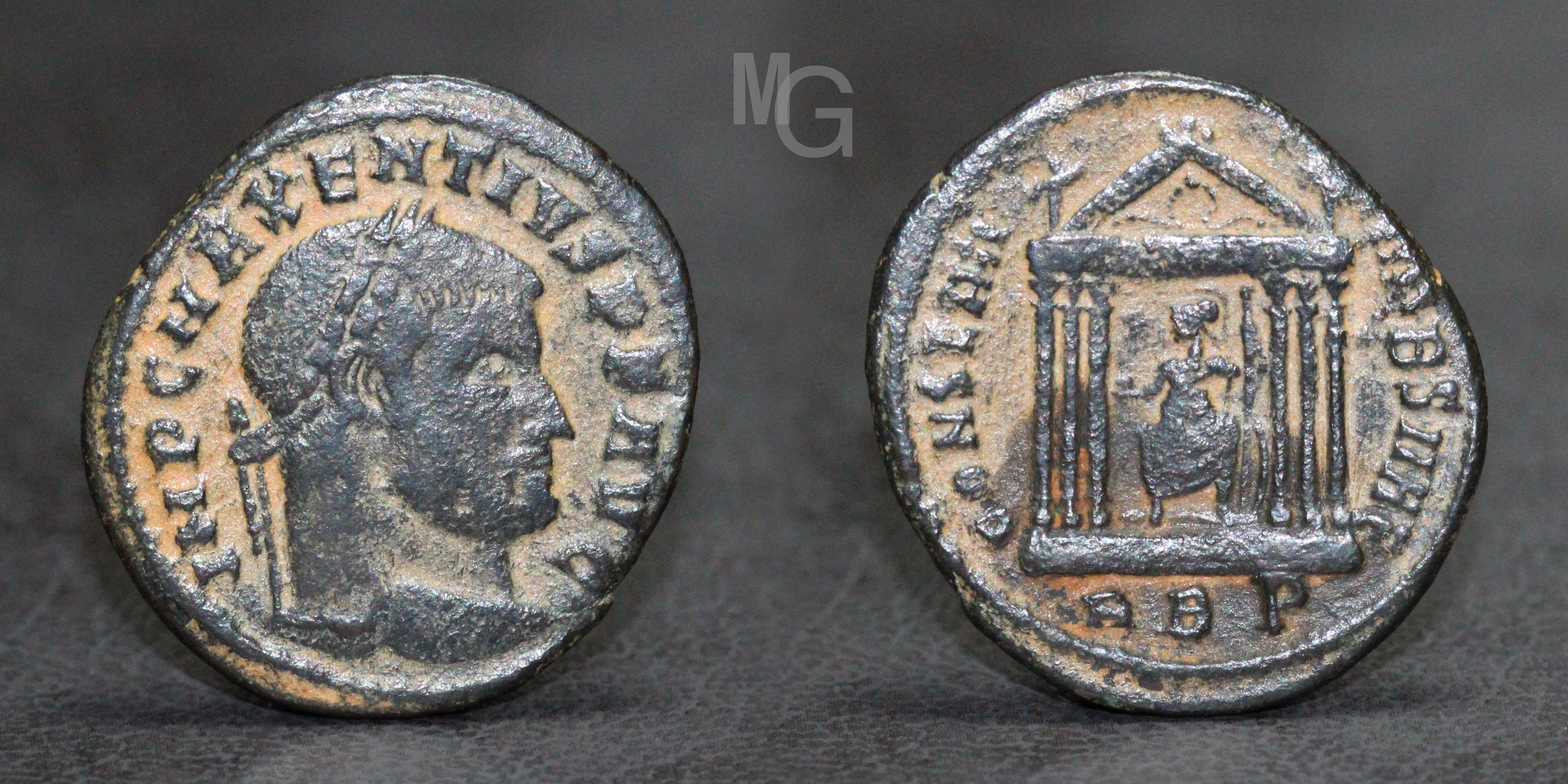 Roman Empire. Maxentius. 308- 310 AD. AE Follis. Rome mint. | Roman ...