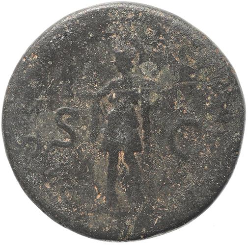 Roman coin of Trajan - Sestertius - SPQR OPTIMO PRINCIPI S-C | Roman ...