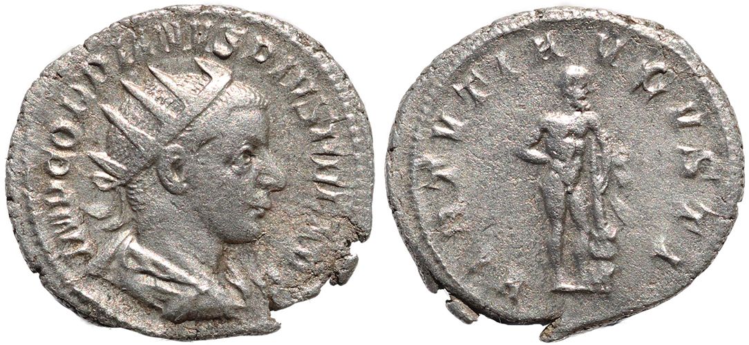 Ancient Roman coin of Gordian III - Hercules | Roman Imperial Coins