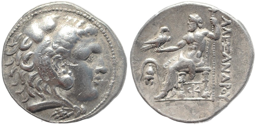 Ancient Macedonian coin of Alexander III 'The Great' AR Tetradrachm ...