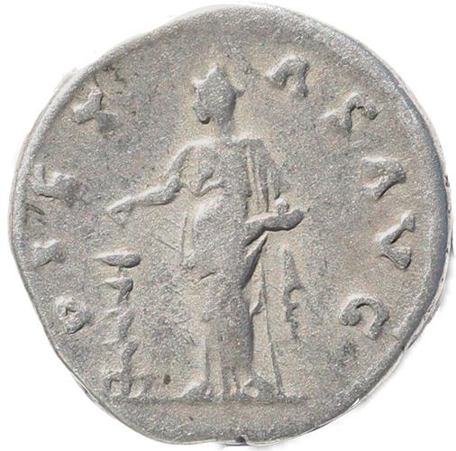 Roman coin of Faustina AR silver denarius - PIETAS AVG | Roman Imperial ...