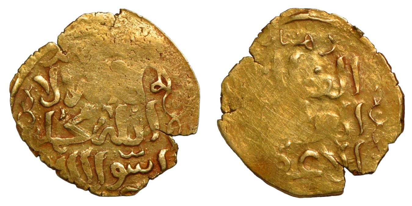 MONGOL EMPIRE: Genghis Khan. AD 1206-1227. AV Gold Dinar. Mint: دهستان ...