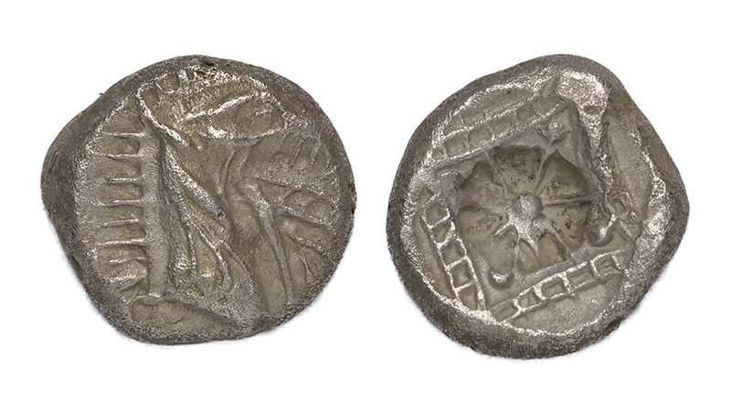 Greek coins. Nice Kindya / CARIA, Halikarnassos AR silver Hekte with ...