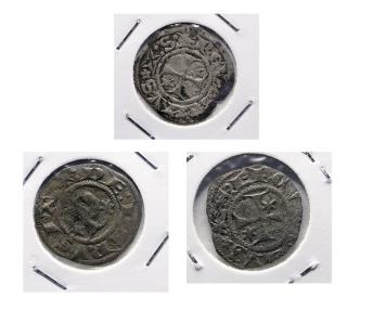 Italian States: Medieval collection of 5 diff. silver coins from ...