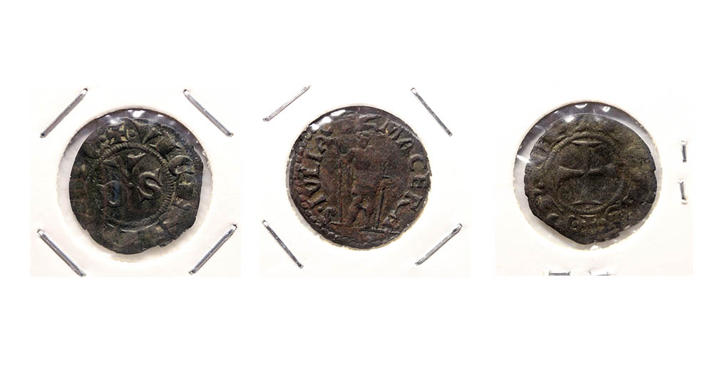 Italian States: Lot of 6 late Medieval silver coins from Milano 1395 ...