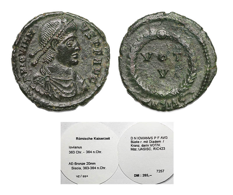 Roman Imperial Jovian bronze - Choice EF! | Roman Imperial Coins