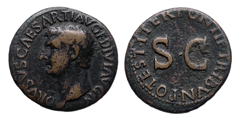 Roman Imperial: Attractive Drusus. Caesar, AD 19-23. Æ As Struck under ...