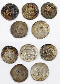 Lot of German medieval silver coins, 14th. century | Medieval Coins