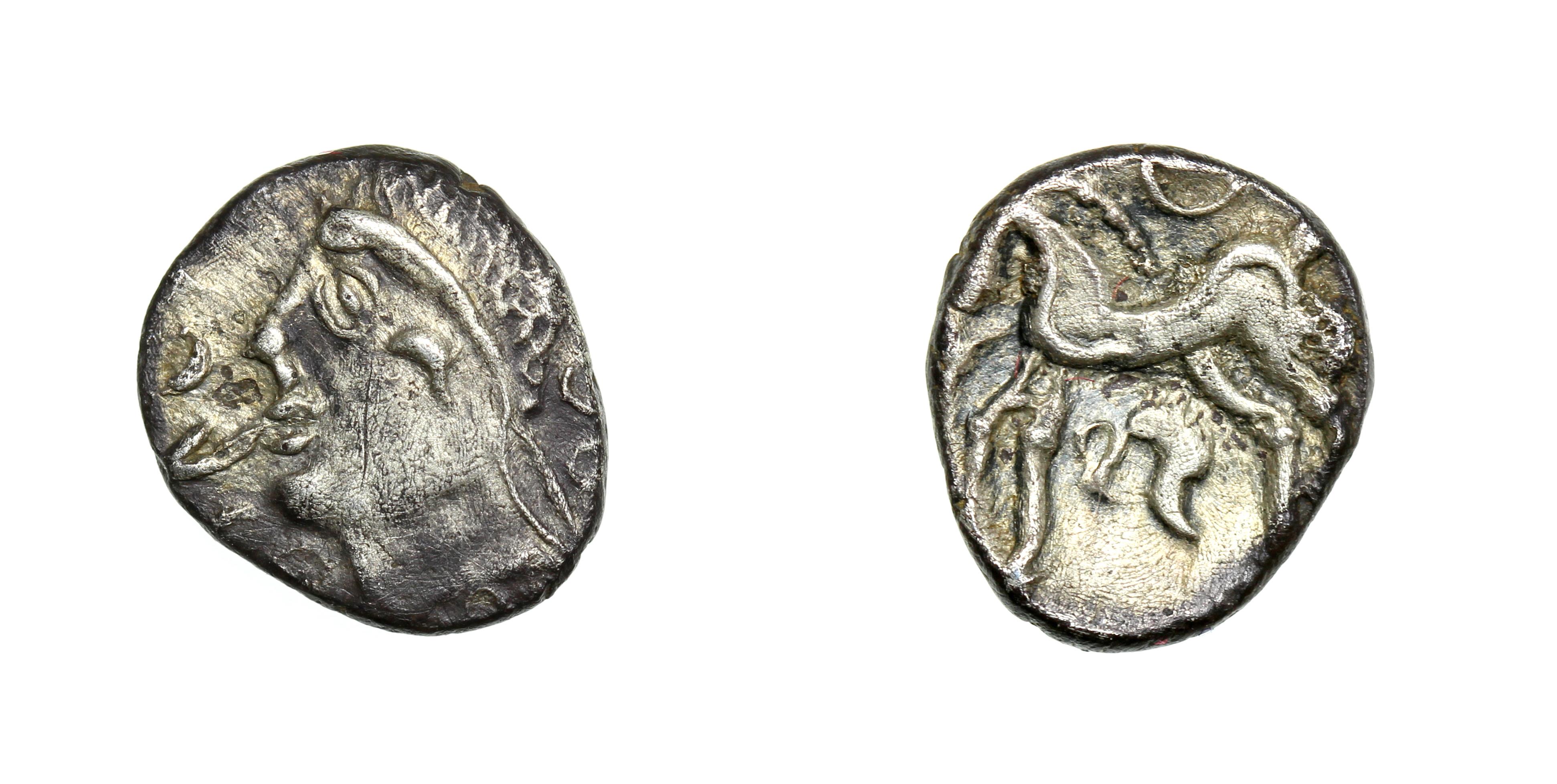 Atrebates Tincomarus Diadem Silver Unit 25BC-10AD | Celtic Coins