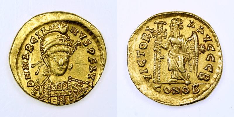 Marcian AD 450-457 Gold Solidus Constantinople | Roman Imperial Coins
