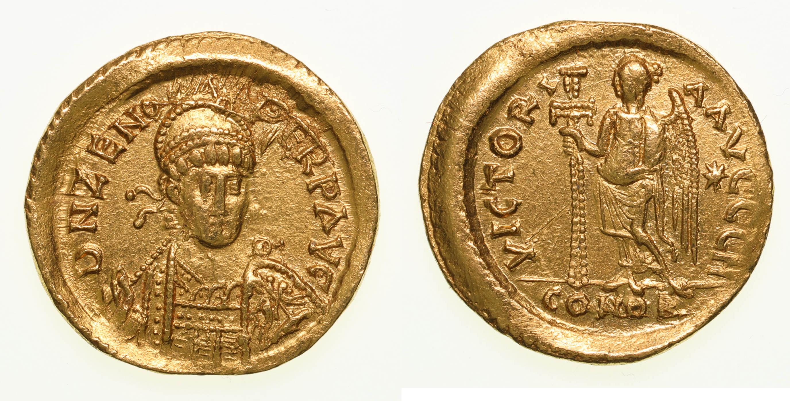 Zeno AD 474-491 Gold Solidus | Roman Imperial Coins