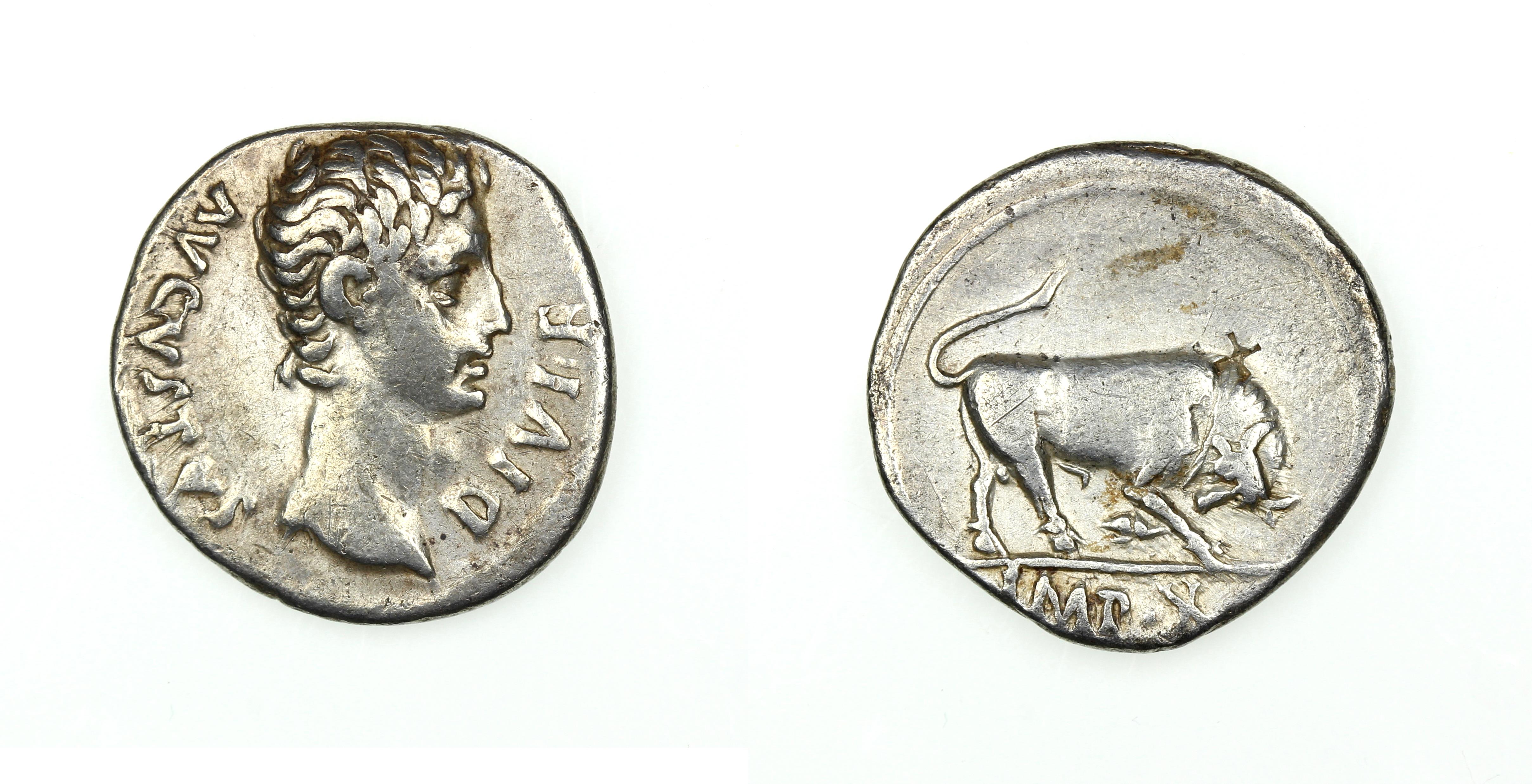 Augustus The Twelve Caesars 27BC-14AD Silver Denarius | Roman Imperial ...