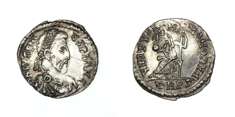 Eugenius 392-394AD Silver Siliqua, Trier | Roman Imperial Coins
