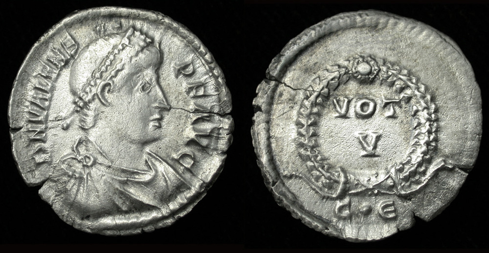 Valens, Siliqua, Votive Reverse, Constantinople Mint | Roman Imperial Coins