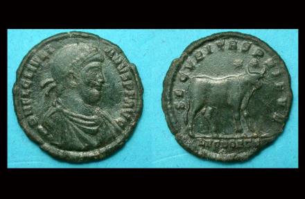 Julian II, Æ 1, Bull Reverse, Lyon mint | Roman Imperial Coins
