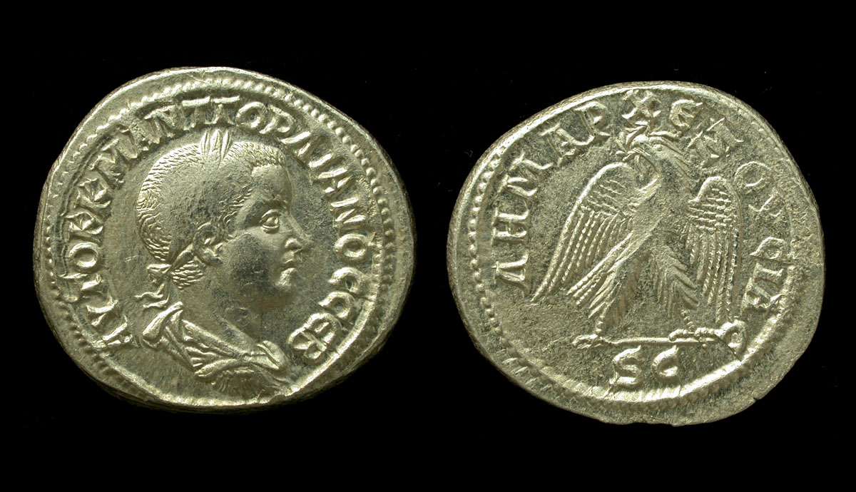 Syria, Gordian III, AR Tetradrachm, Eagle reverse | Roman Provincial Coins
